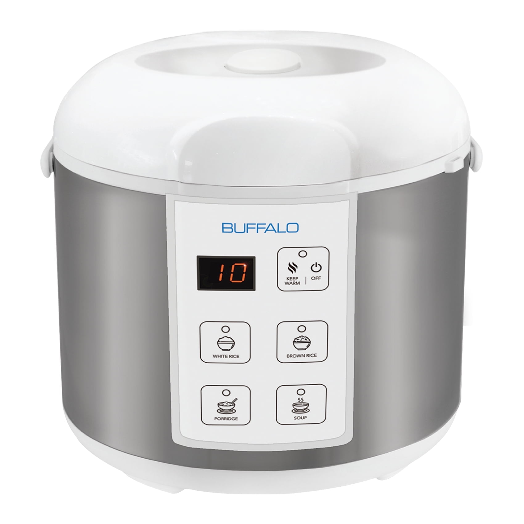 Buffalo Classic Rice Cooker Machine, Stainless Steel, Non-stick, 5 Cups ...