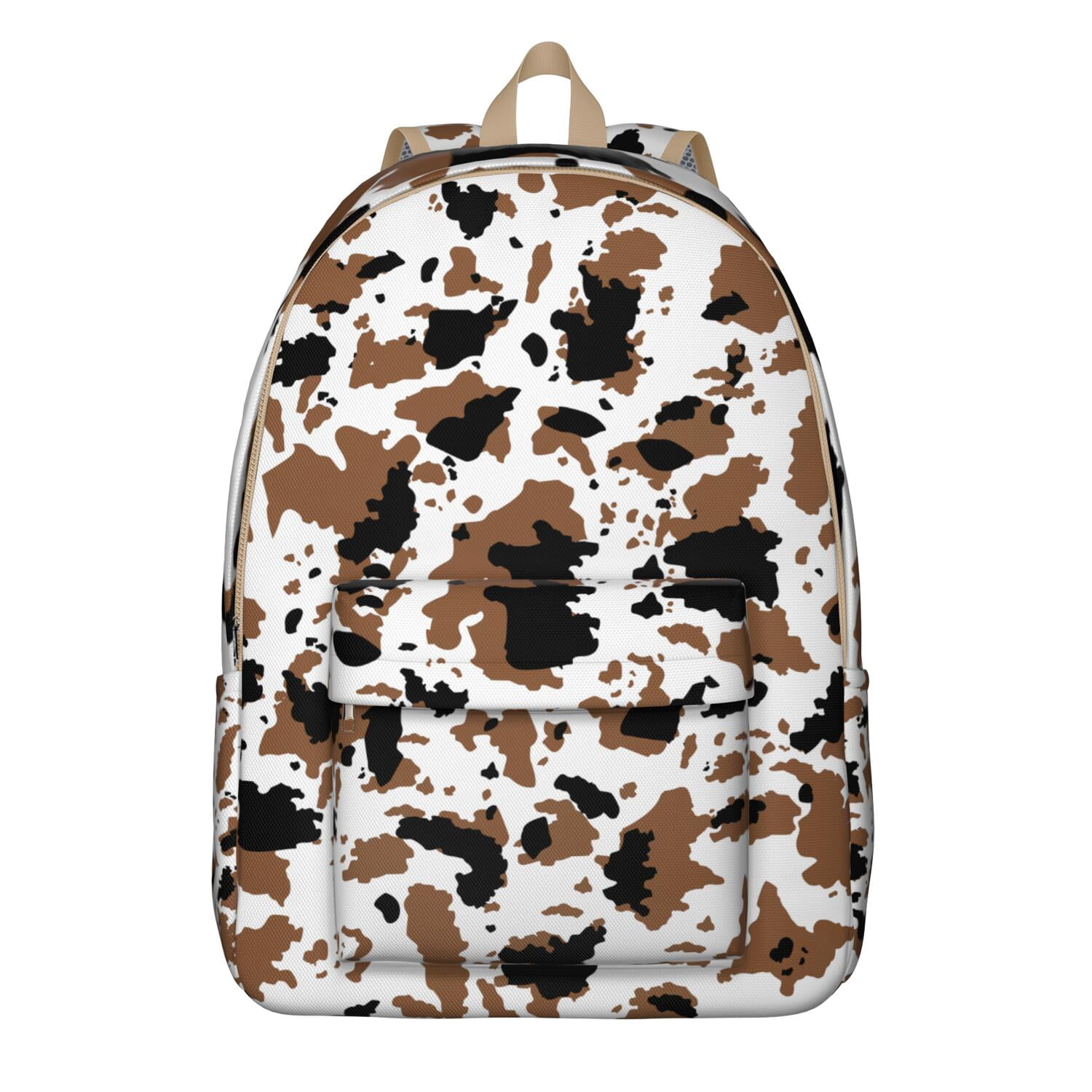 Buffalo Cow Print Backpack, Rustic Farmhouse Style Daypack Featuring ...