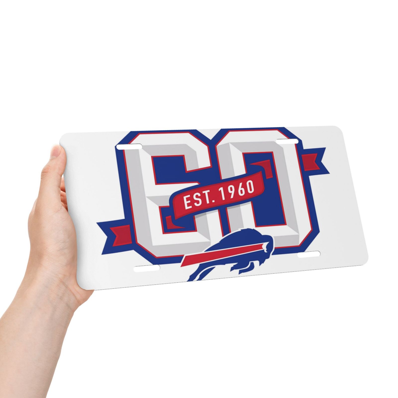 Buffalo Custom Car Aluminum Decorative License Plate, American Football ...