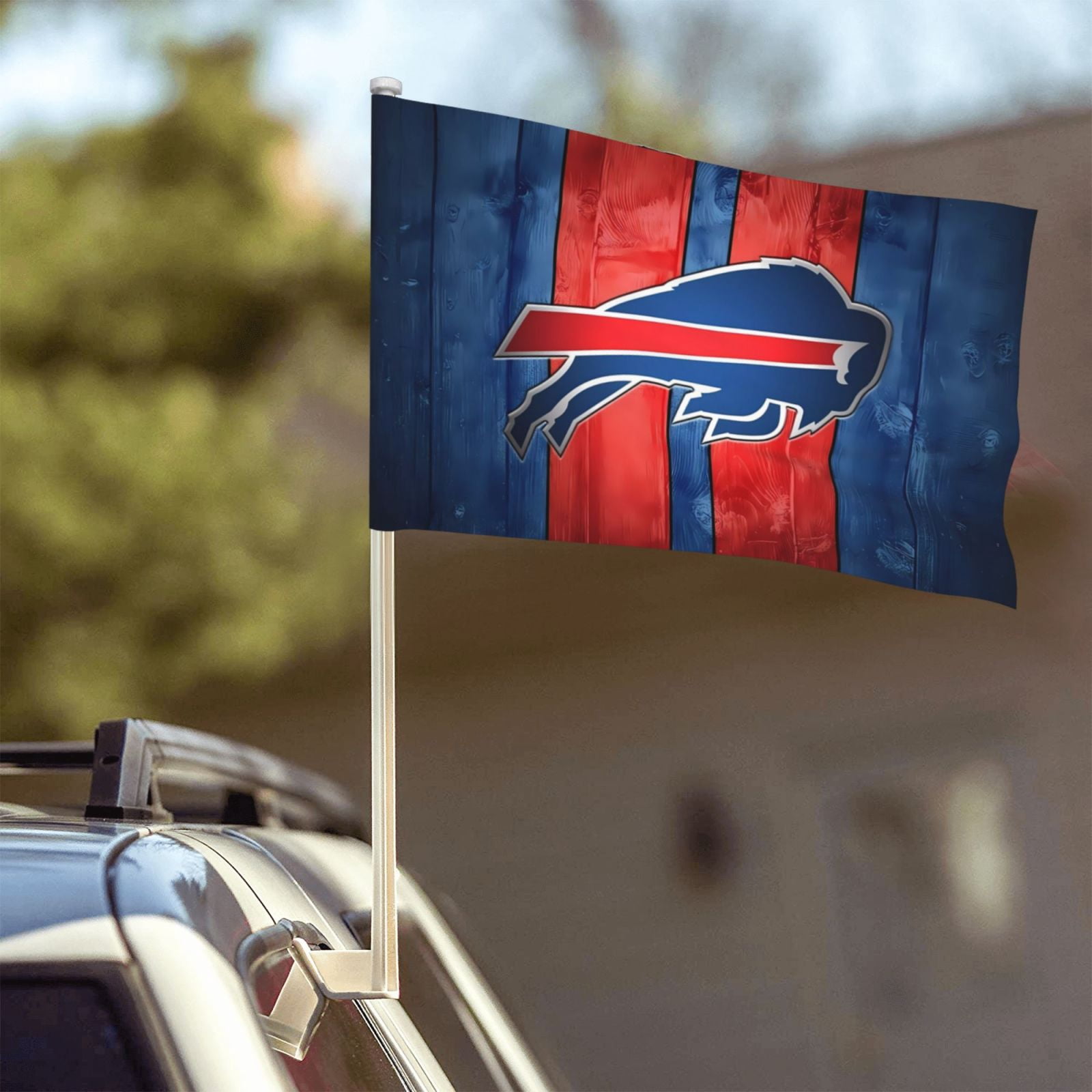 Buffalo Custom Car Flag 12" x 18", Football Team Fan Game Day Themed ...