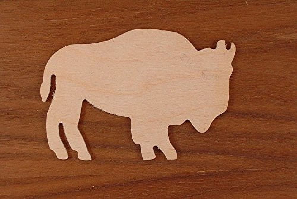 Buffalo Cut Out 1/4 x 1 PKG 25 Laser Cut Wooden Buffalo by WOODNSHOP ...