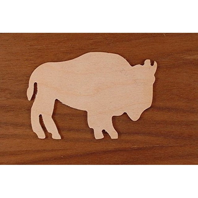 Buffalo Cut Out 1/4 x 1 PKG 25 Laser Cut Wooden Buffalo by WOODNSHOP ...