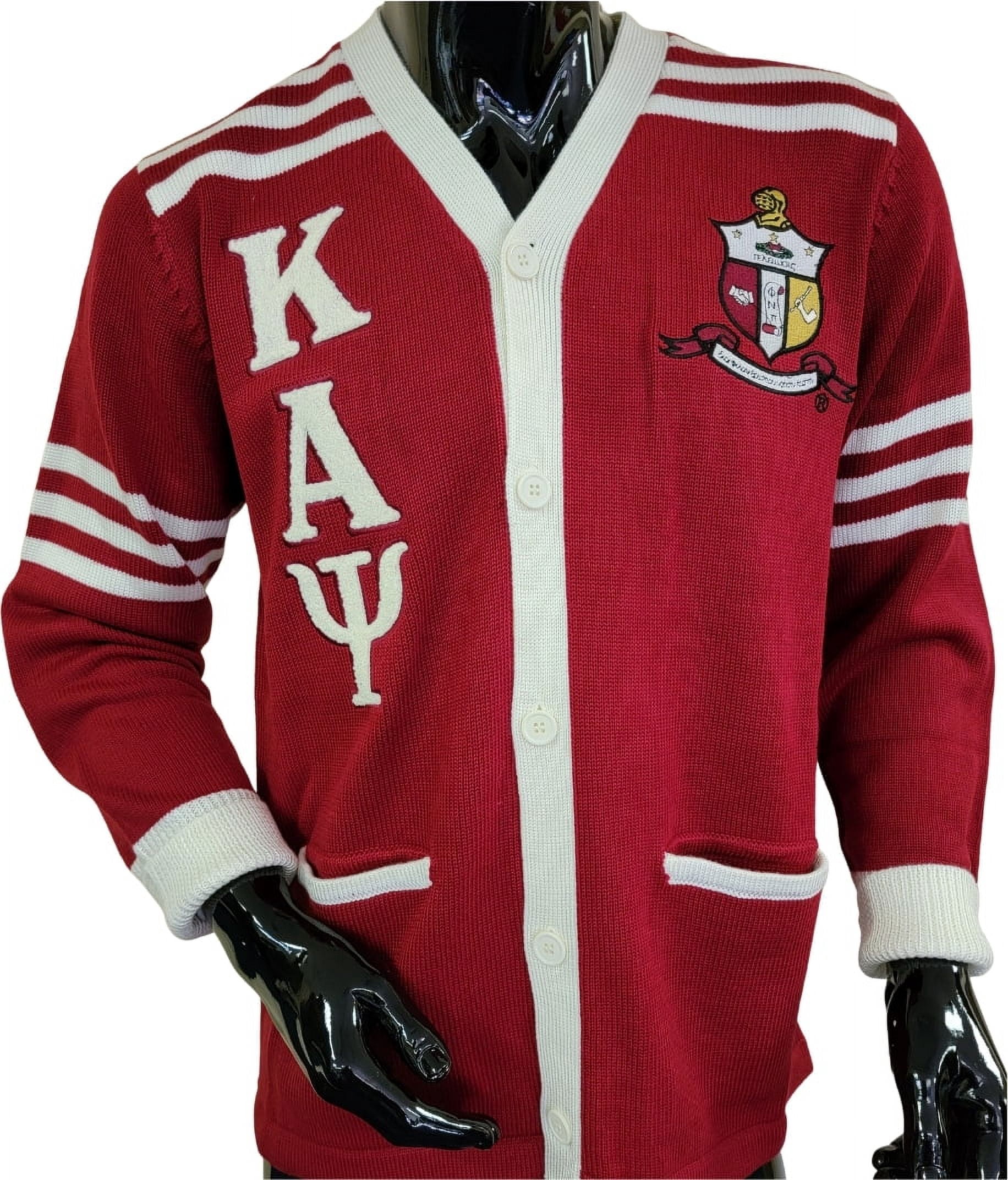 Buffalo Dallas Kappa Alpha Psi Cardigan Sweater [Crimson Red - 6XL ...