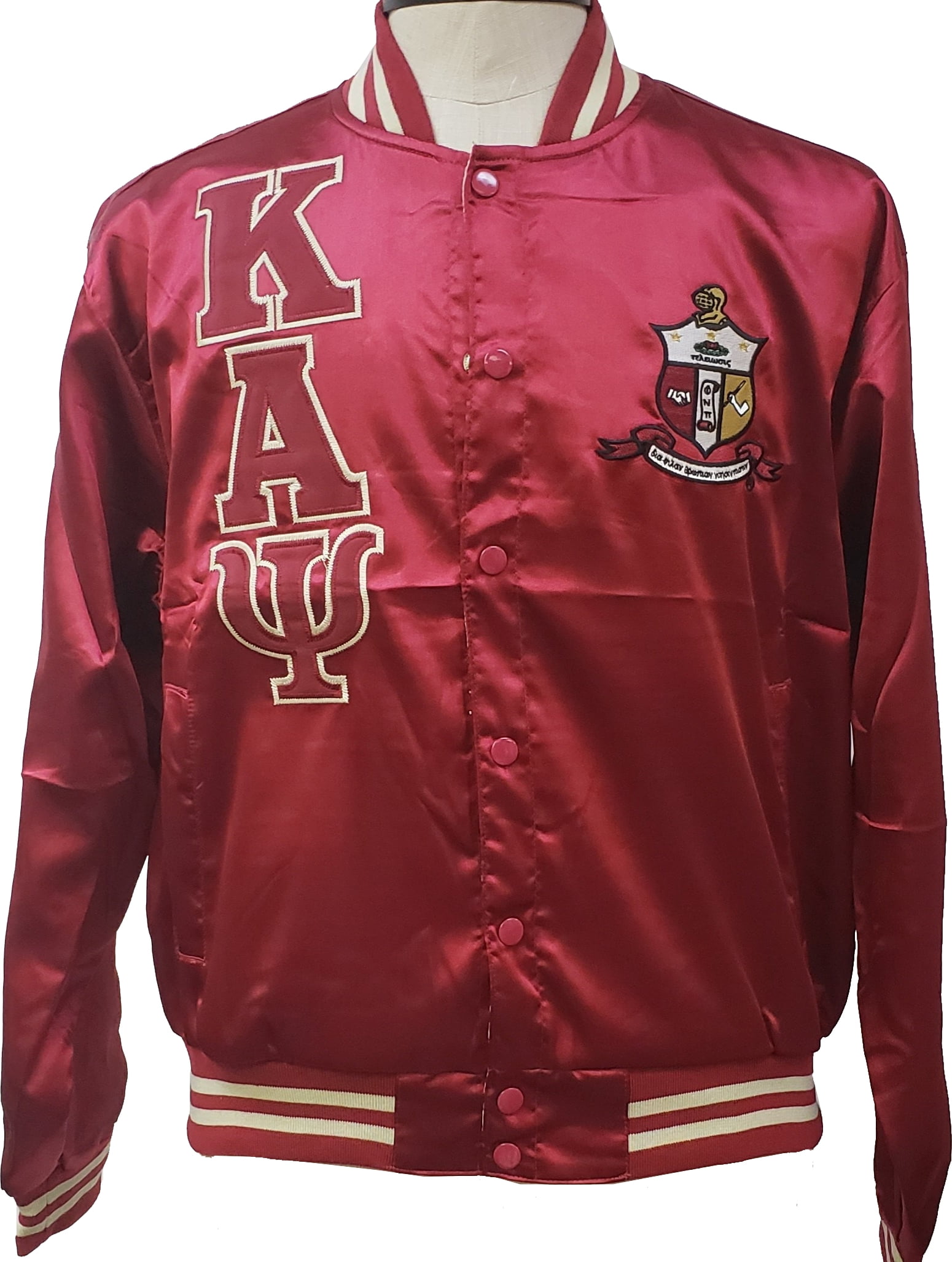 Buffalo Dallas Kappa Alpha Psi Satin Jacket [Crimson Red - 6XL ...