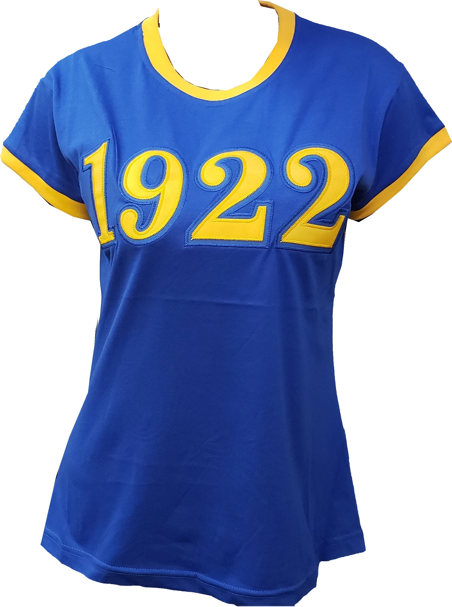 Buffalo Dallas Sigma Gamma Rho 1922 Ringer T-Shirt [Short Sleeve - Blue ...