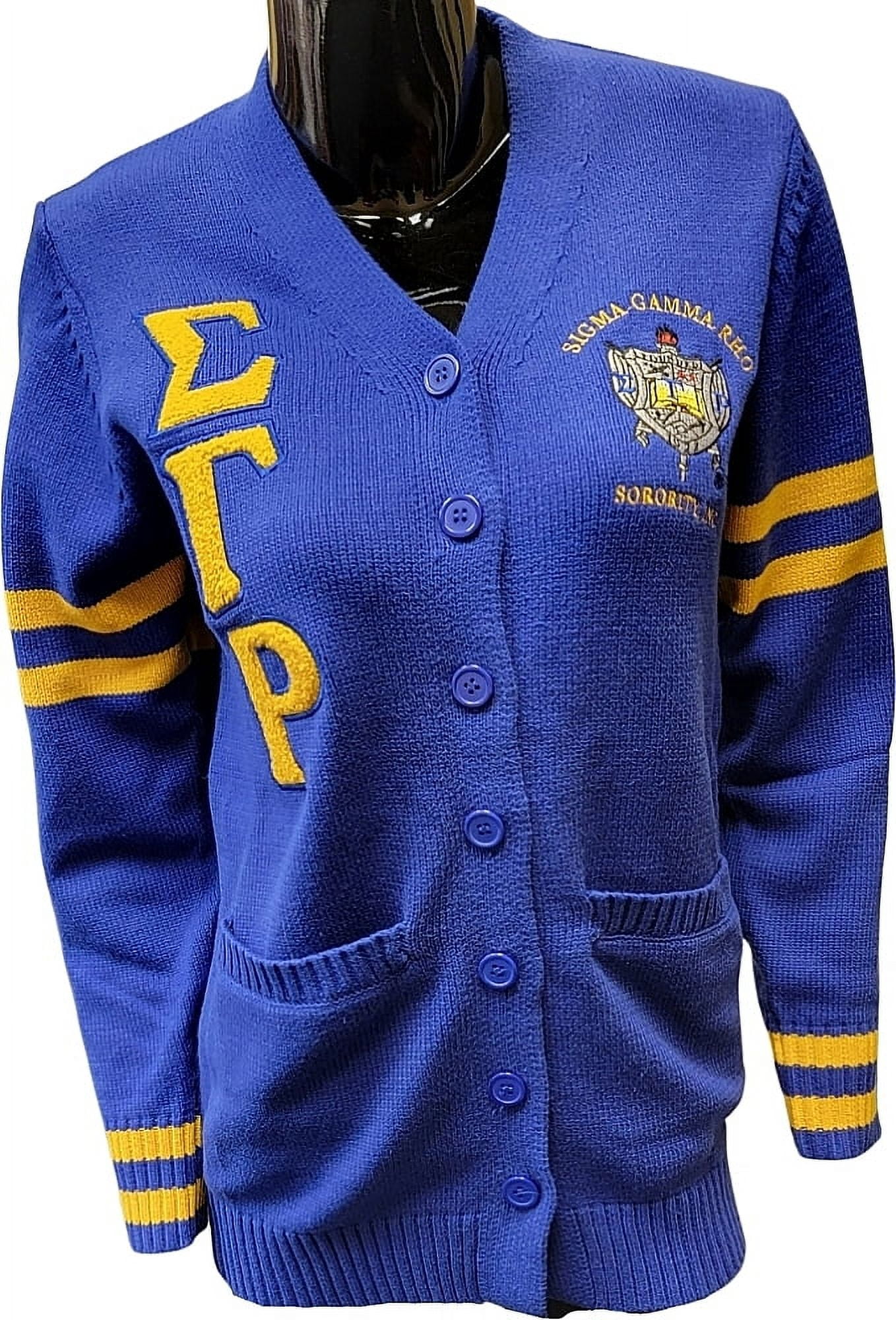 Buffalo Dallas Sigma Gamma Rho Chenille Varsity Cardigan [Button Down ...