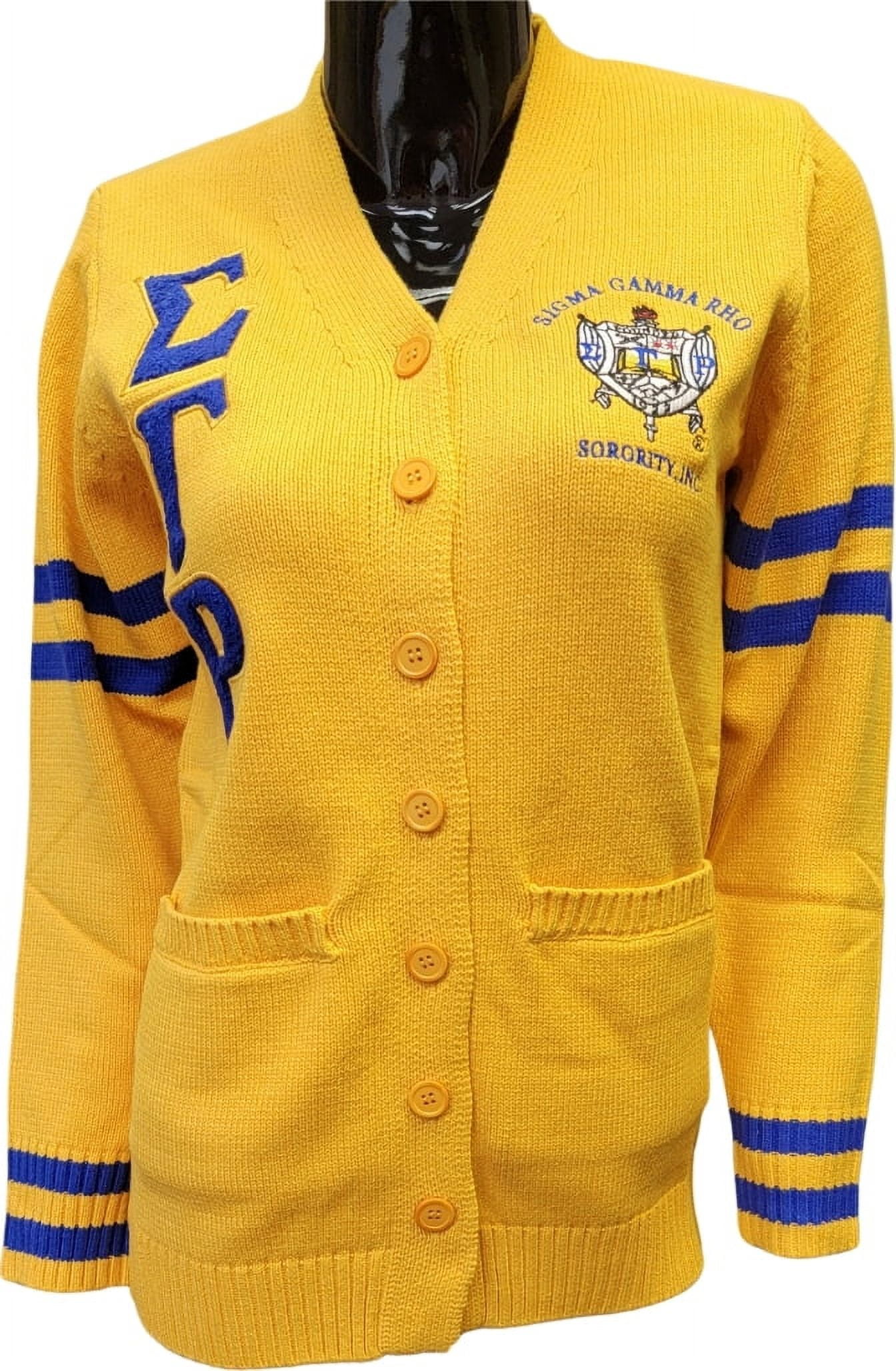 Buffalo Dallas Sigma Gamma Rho Chenille Varsity Cardigan [Button Down ...