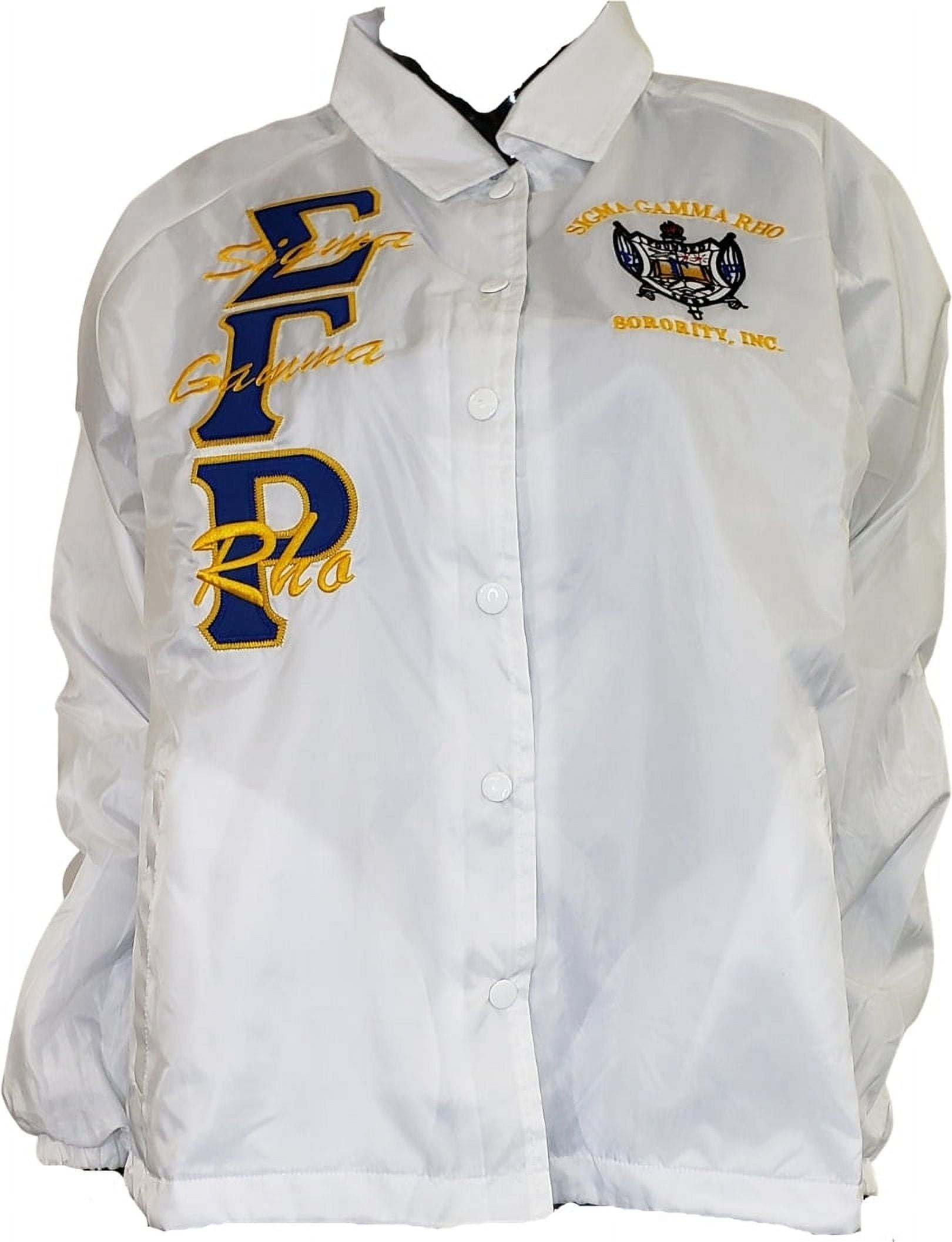 Buffalo Dallas Sigma Gamma Rho Crossing Line Jacket [White - XL ... Buffalo Dallas Sigma Gamma Rho Crossing Line Jacket [White - XL ...