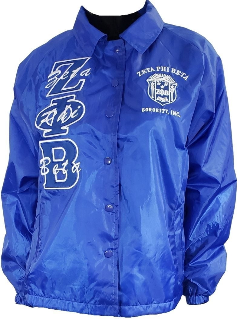 Buffalo Dallas Zeta Phi Beta Crossing Line Jacket [Blue - XL] - Walmart.com