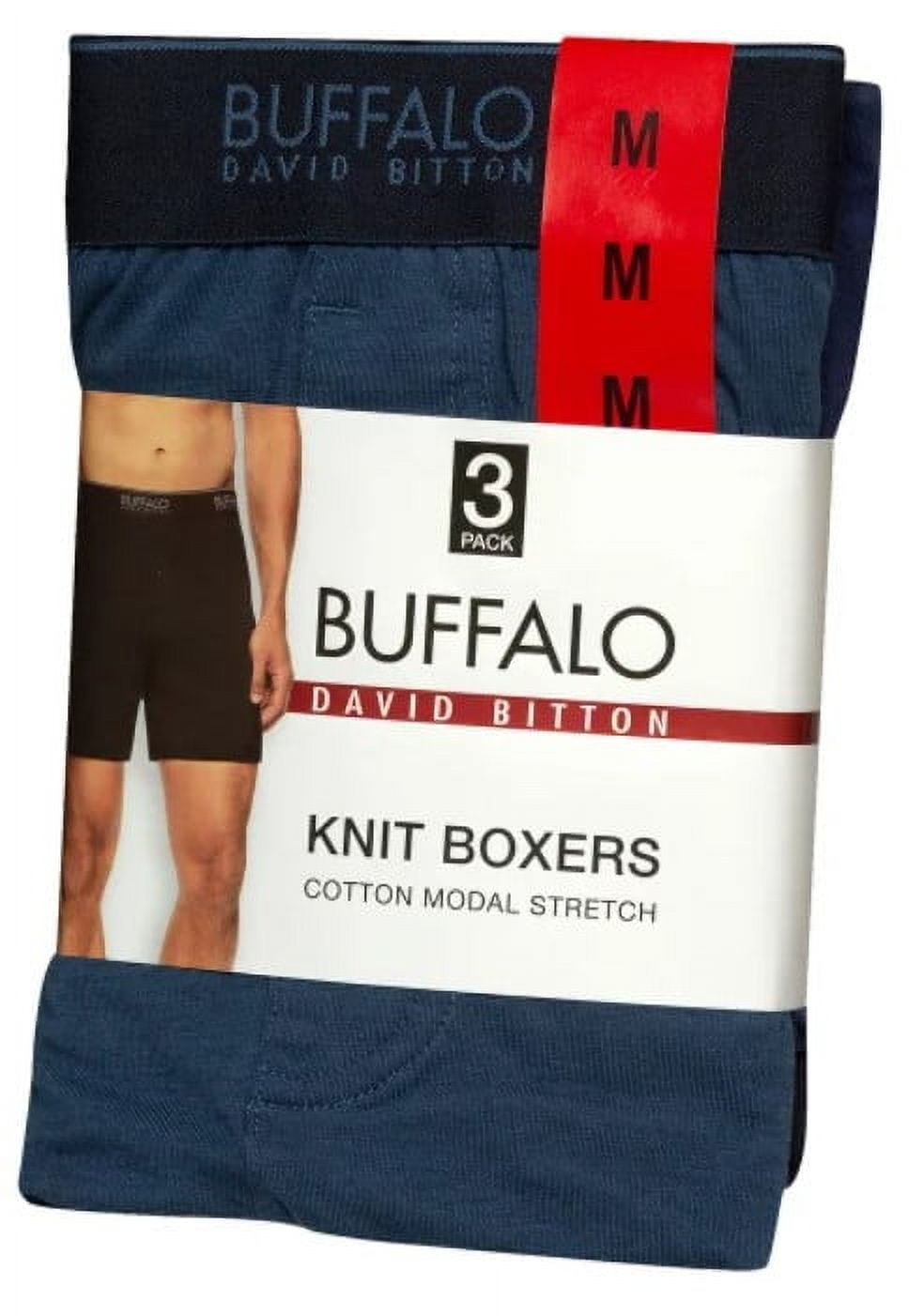 Buffalo David Bittion Men's 3 Pack Tagless Cotton Modal Stretch Knit ...