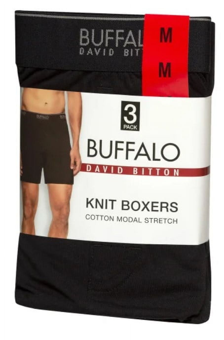 Buffalo David Bittion Men's 3 Pack Tagless Cotton Modal Stretch Knit ...
