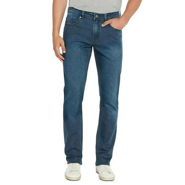 Buffalo David Bitton Men's Adam Slim Strech (Blue, 36Wx32L) - Walmart.com