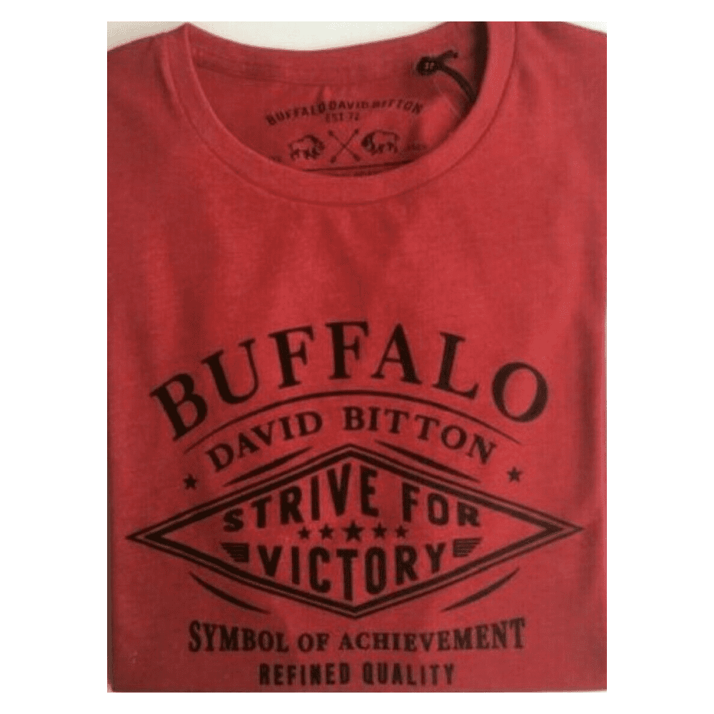 Buffalo David Bitton Men's Logo Graphic Strive for Vi,Red,XL - Walmart.com