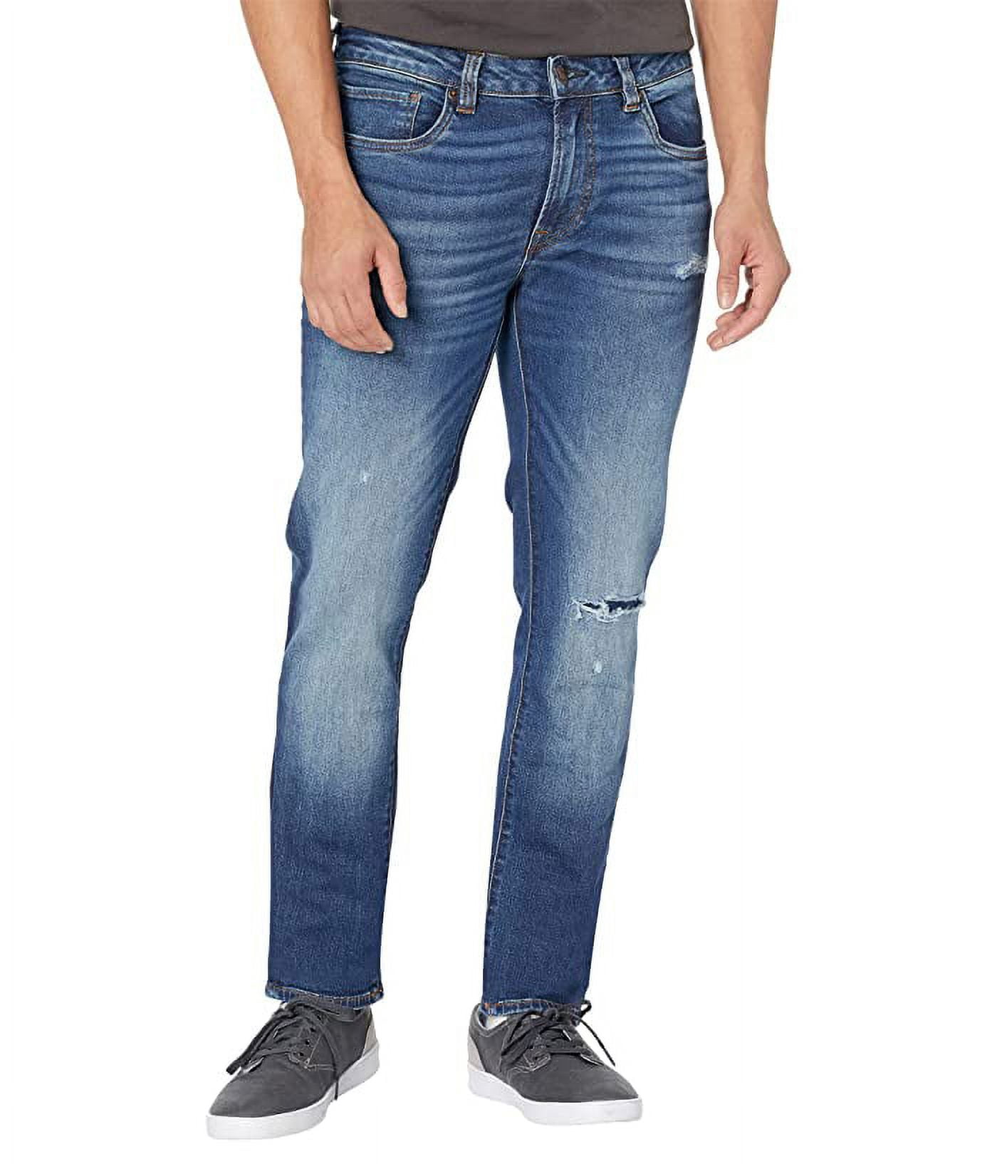 Buffalo David Bitton SANDED & REPAIRED INDIGO Men's Skinny Max Jeans ...