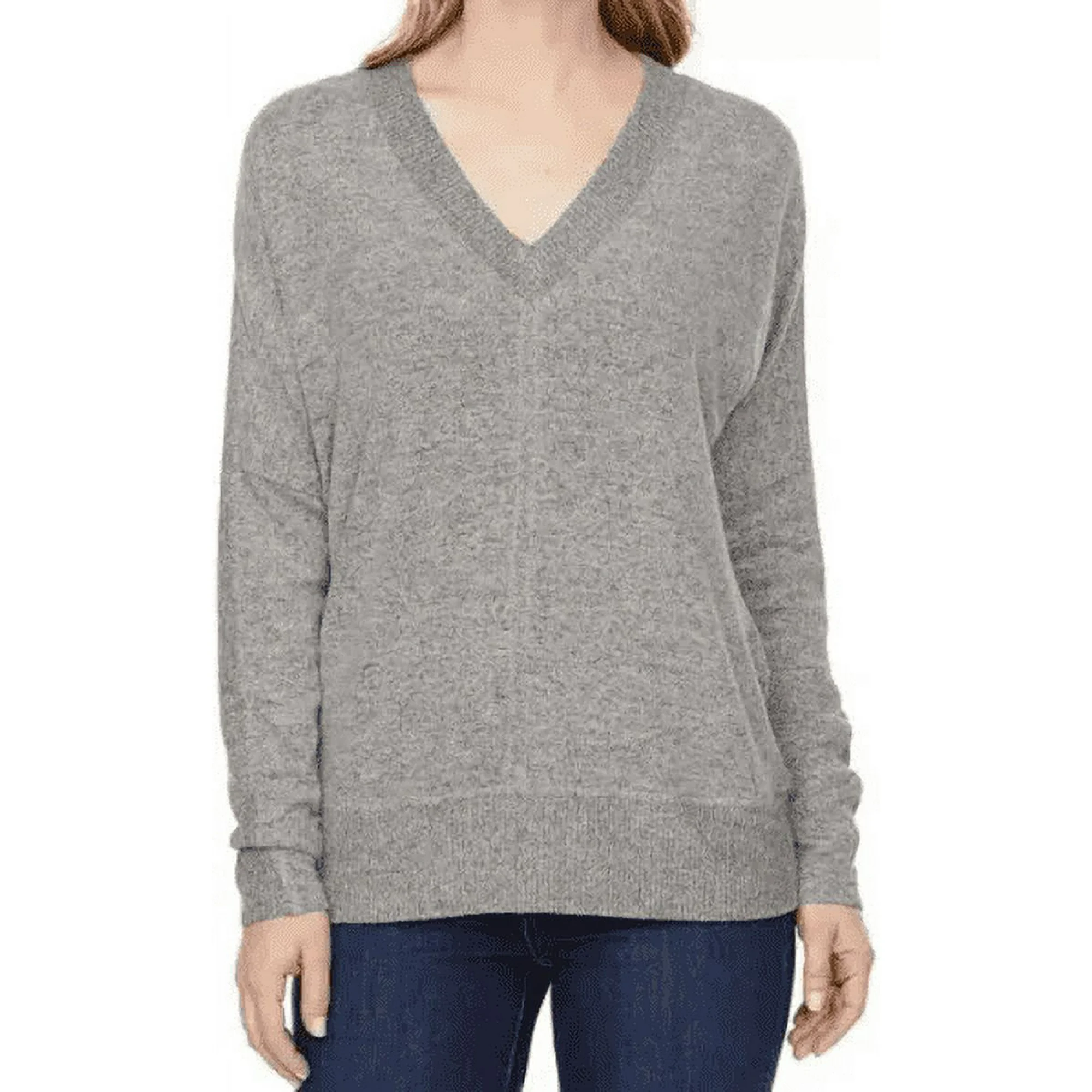 Buffalo David Bitton Women's Super Soft V-Neck Cozy Top L Gray ...