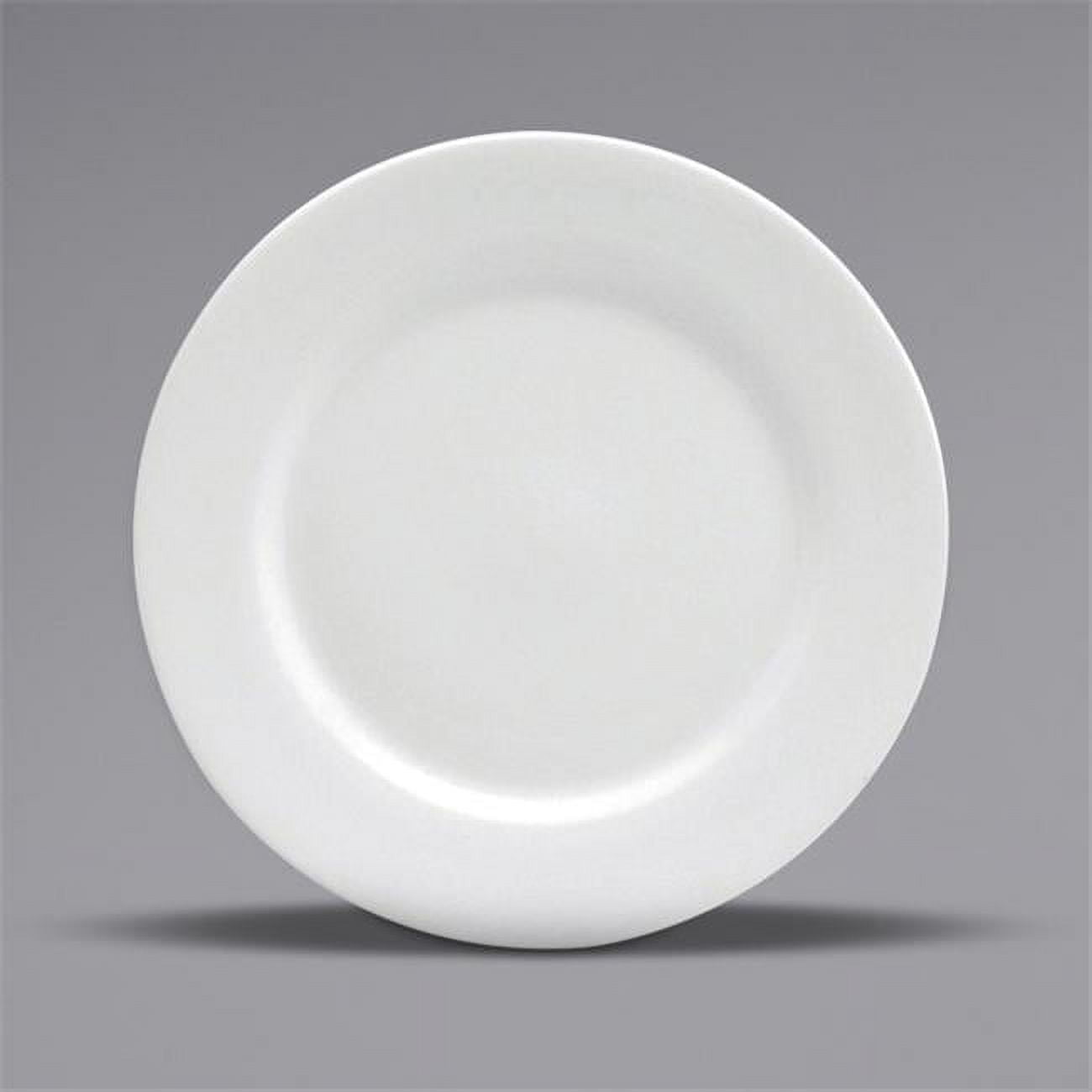 Buffalo F9010000124 7.12 in. Rolled Edge Porcelain Plate, Cream White ...