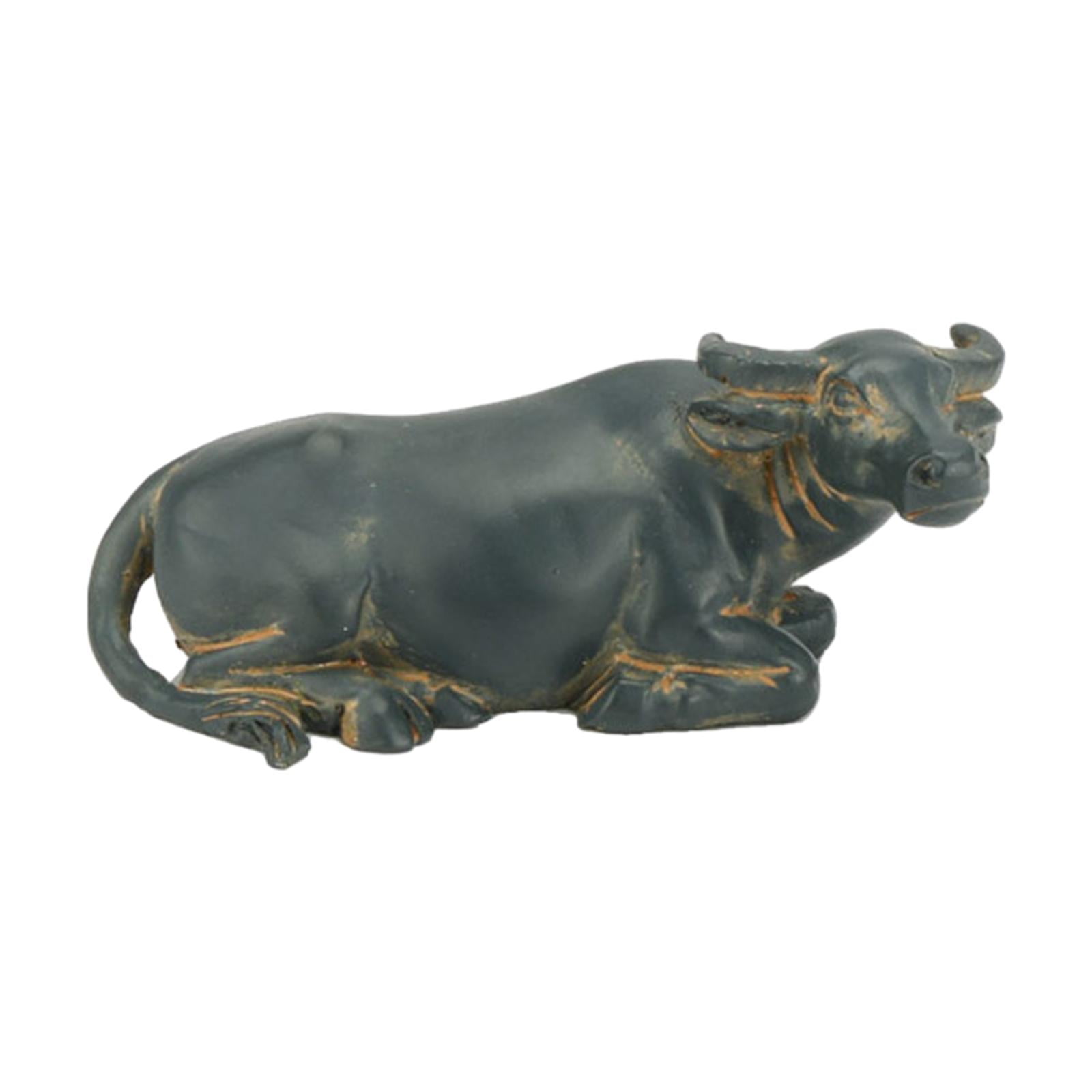 Buffalo Figurine Miniature Buffalo Figurine for Office Fairy Garden ...