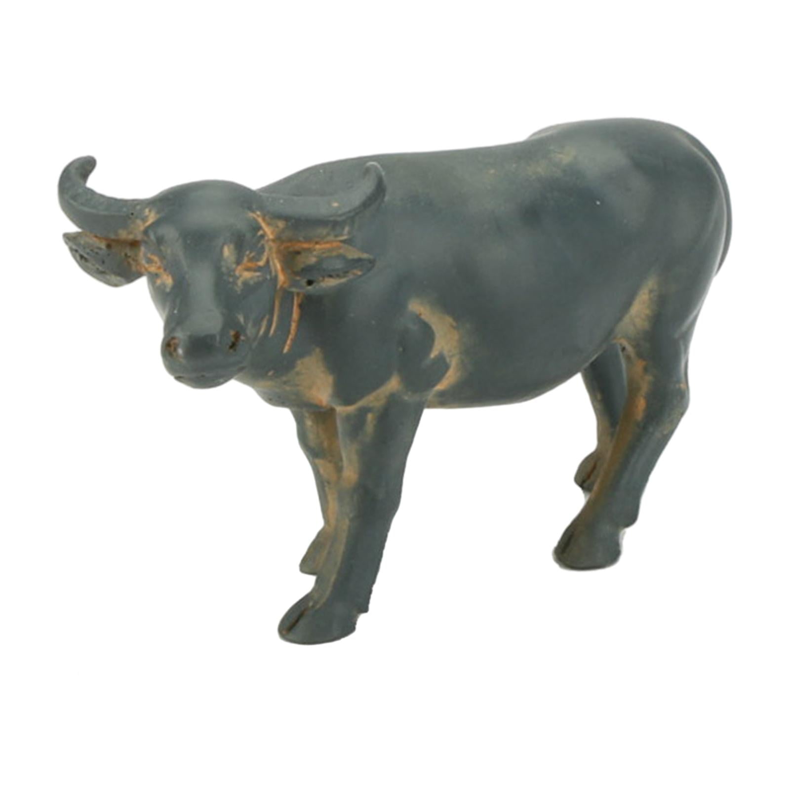 Buffalo Figurine Miniature Buffalo Figurine for Office Fairy Garden ...