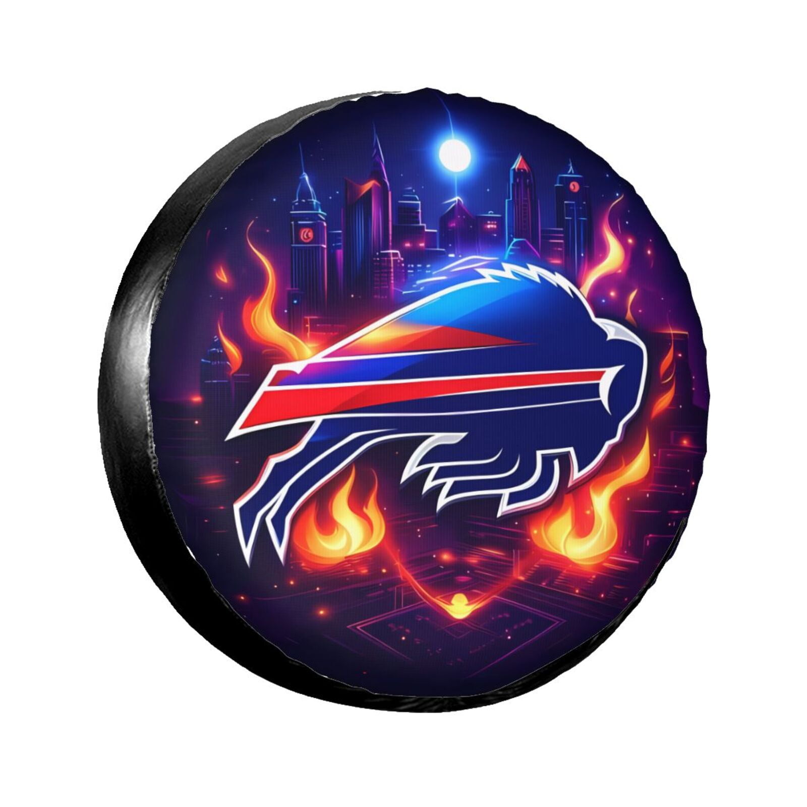 Buffalo ‌Football Fan Print Spare Tire Cover – Durable Polyester Tire ...