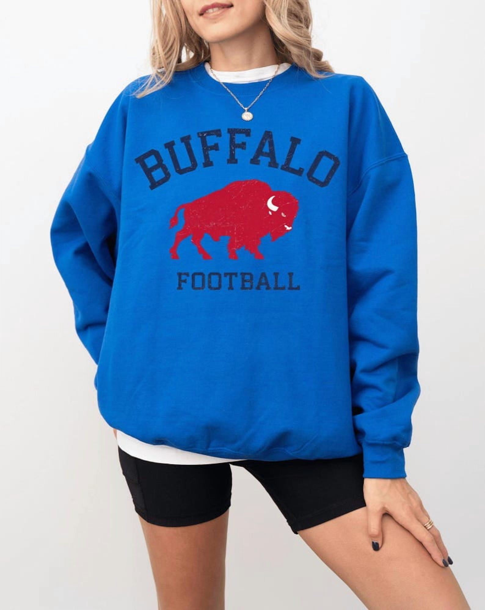Buffalo Football Retro Sweatshirt, Buffalo Football Crewneck, Buffalo ...