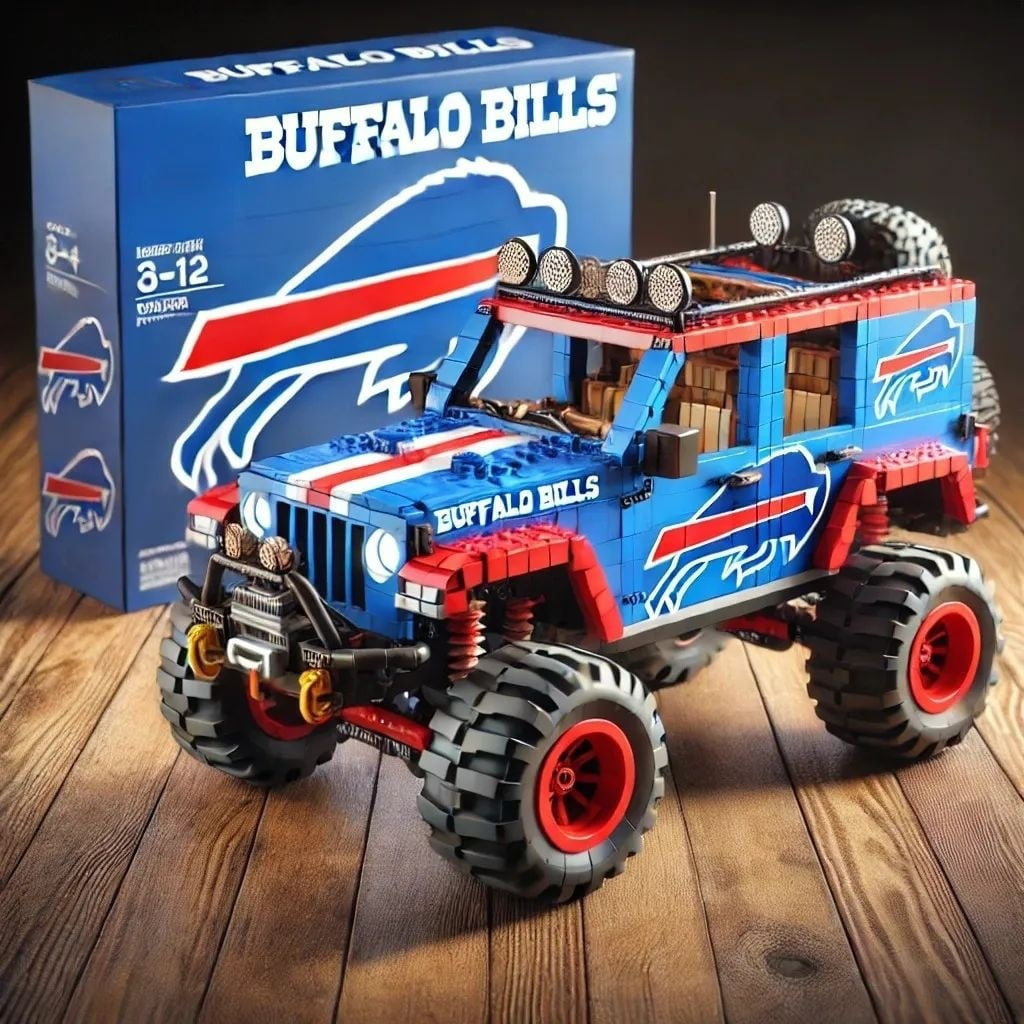 Buffalo Football Team Building Blocks Toy,3D Bricks Model Car Durable Construction Set ...