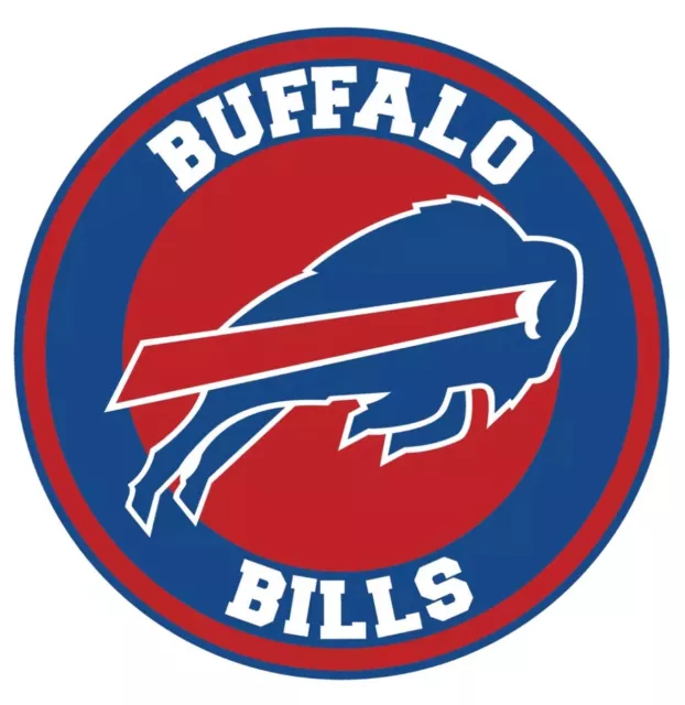 Buffalo Football Team Circle Logo Sticker Baseball Sticker, Football ...