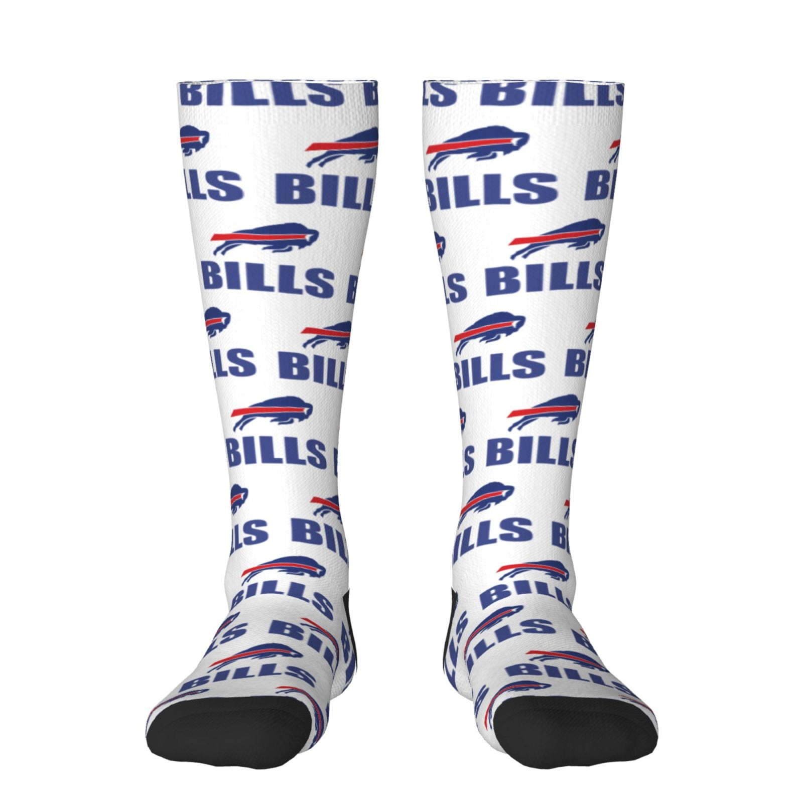 Buffalo Football Team Contrast Color Long Tube Socks, Men's Sports ...