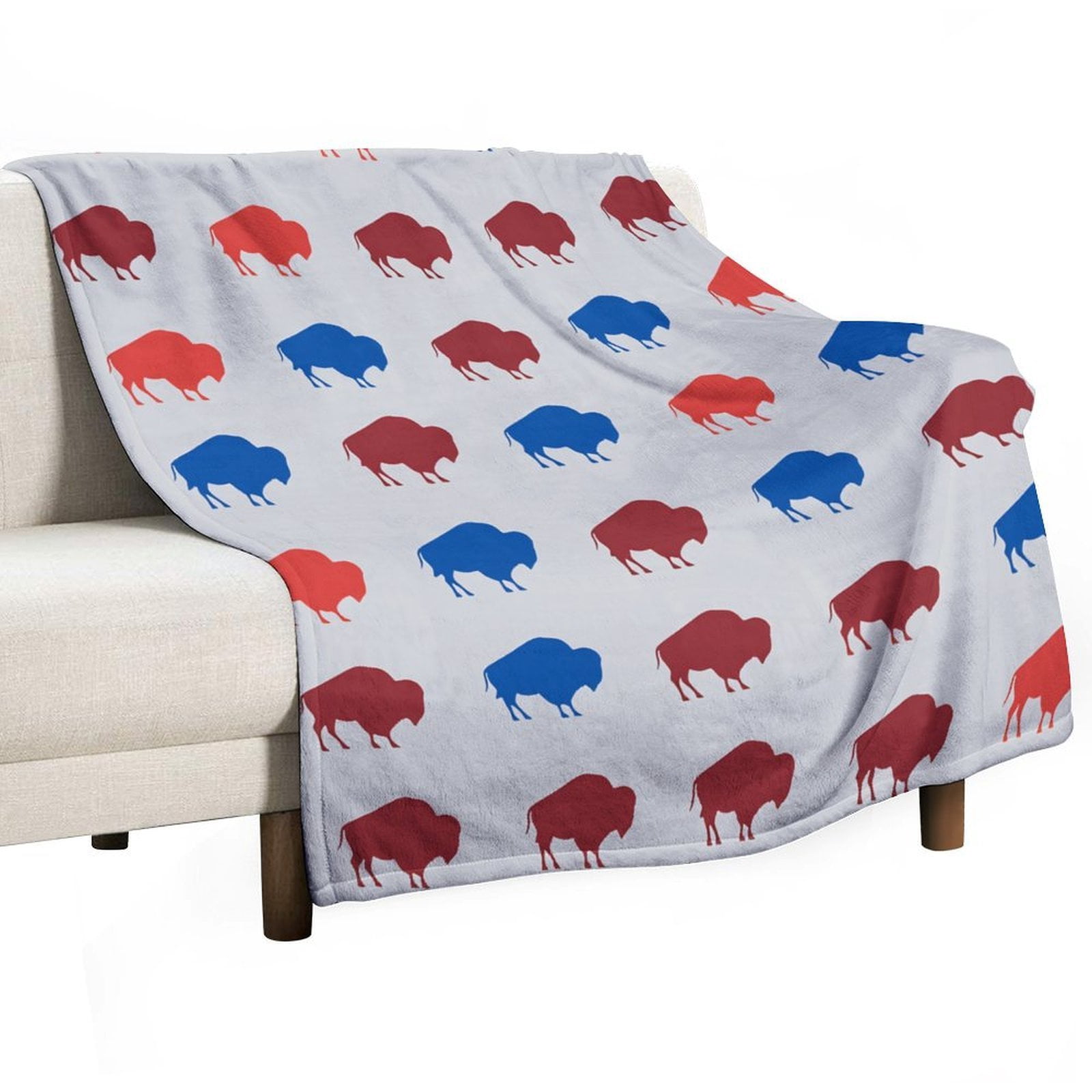 Buffalo Football Throw Blanket for Women, Men- Super Soft Plush Blanket ...