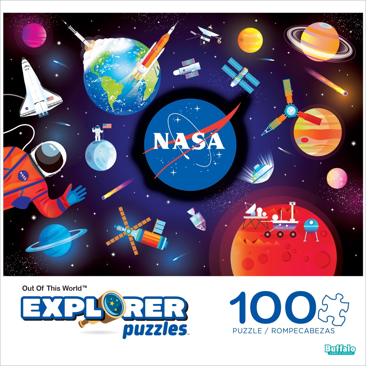 Buffalo Games 100-Piece Out of This World Child Interlocking Jigsaw ...