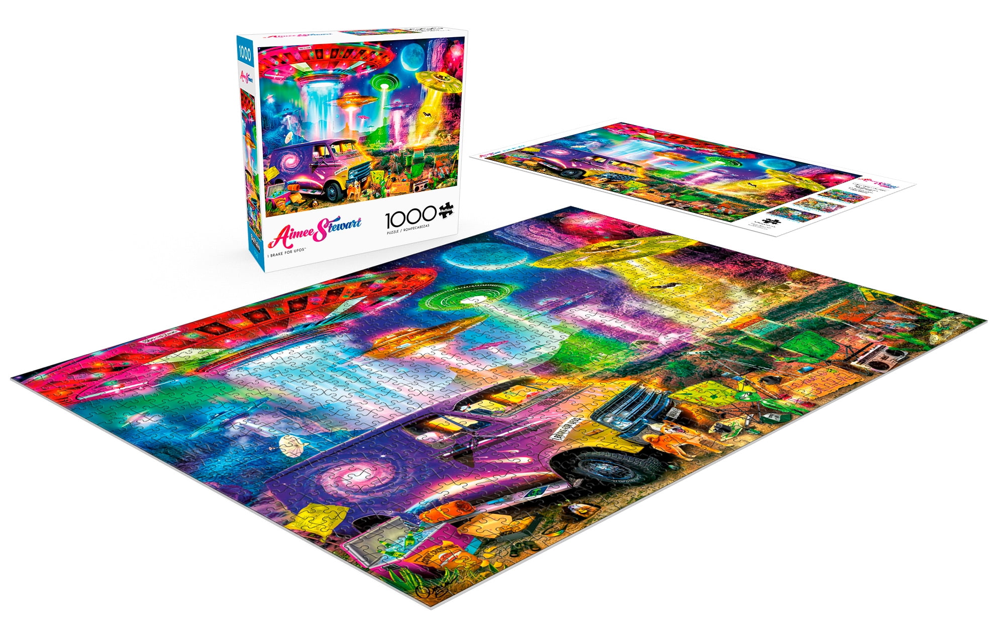 Buffalo Games 1000-Piece Aimee Stewart I Brake For UFOs Interlocking ...
