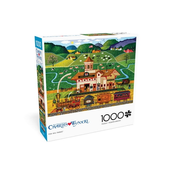 Buffalo Games 1000-Piece Charles Wysocki Fox Hill Farms Interlocking ...