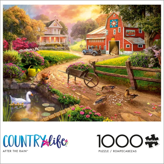 Buffalo Games 1000-Piece Country Life After The Rain Jigsaw Puzzle ...