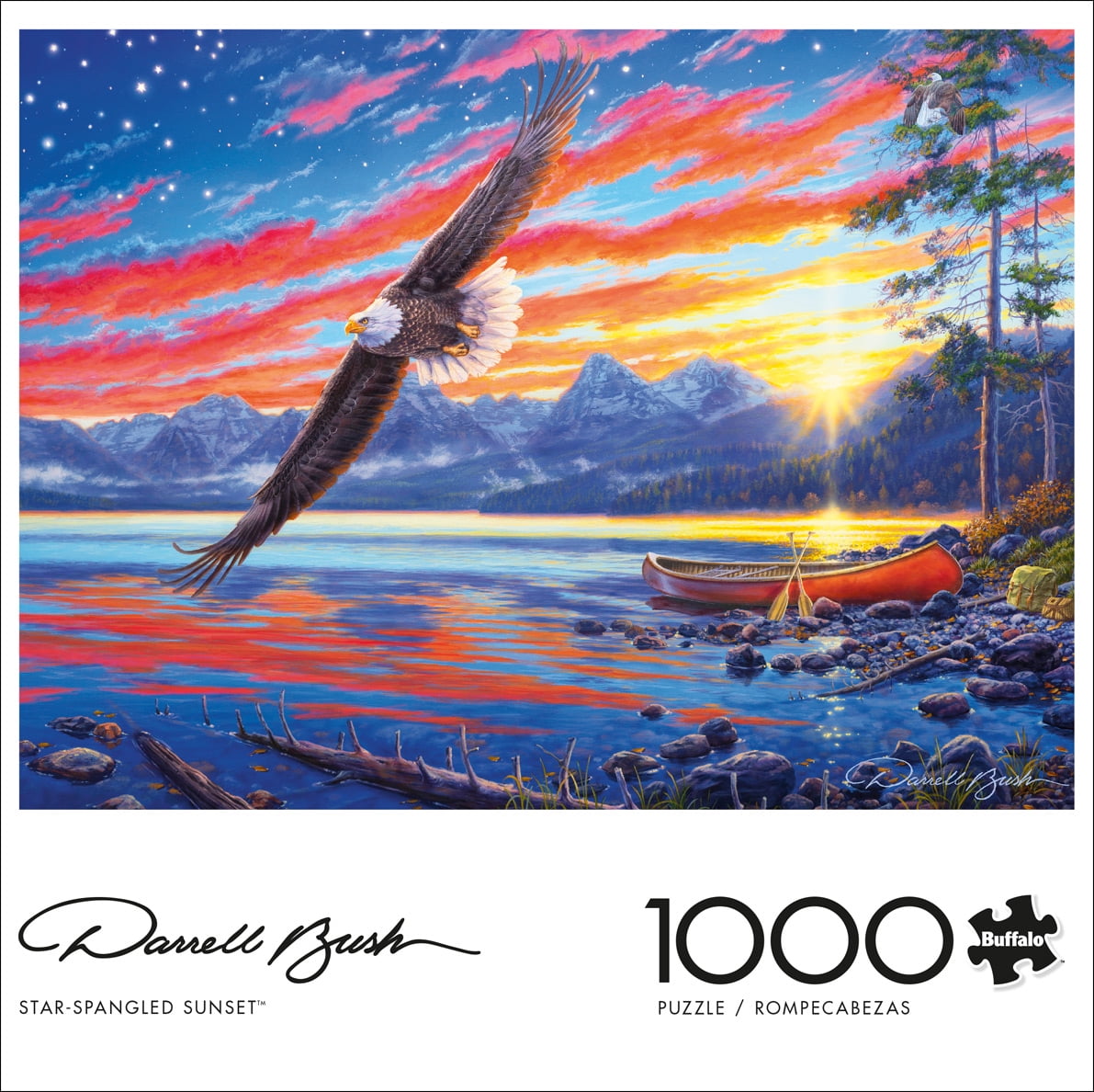 Buffalo Games 1000-Piece Darrell Bush Collection Star-Spangled Sunset ...