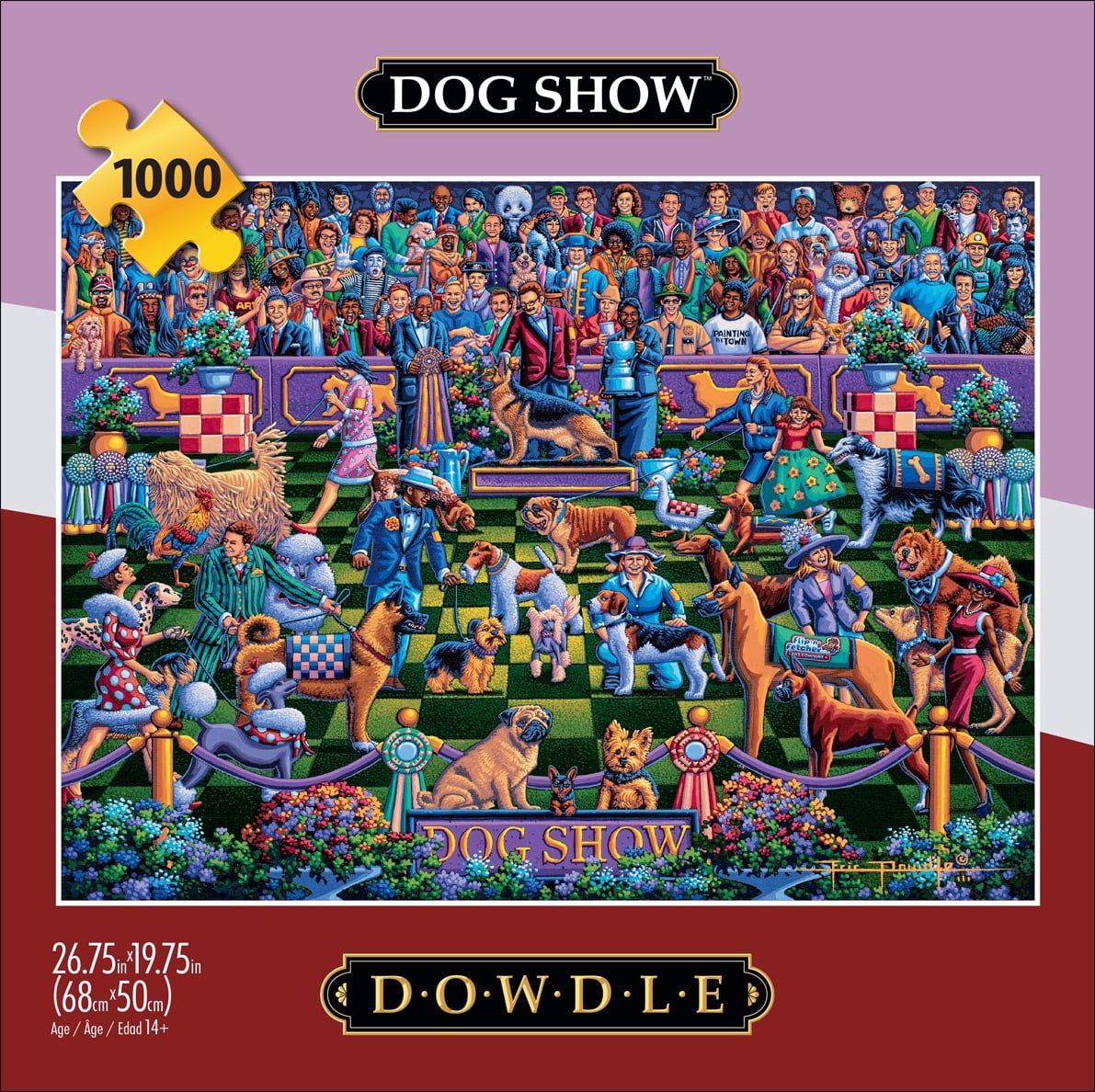 Buffalo Games 1000-Piece Dowdle Dog Show Interlocking Jigsaw Puzzle ...