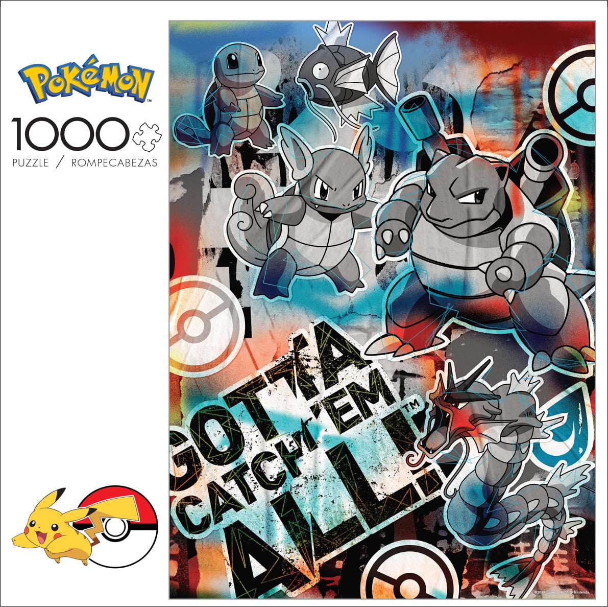 Buffalo Games 1000 Piece Pokemon Jigsaw Puzzle, Squirtle Evolution ...