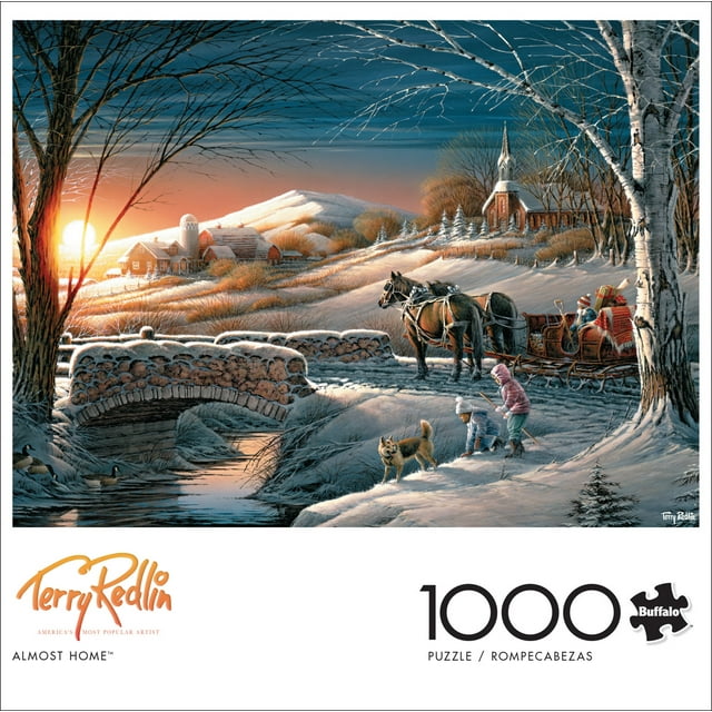 Buffalo Games 1000-Piece Winter Sleigh Jigsaw Puzzle by Terry Redlin ...