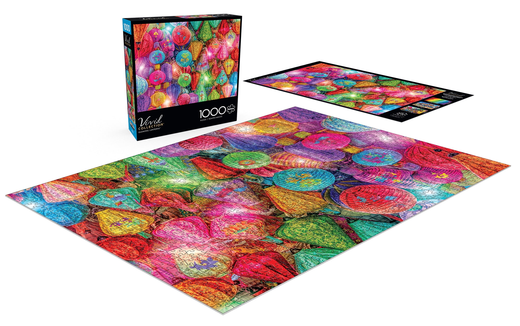 Buffalo Games 1000-Piece Vivid Collection Glowing Lanterns Interlocking ...