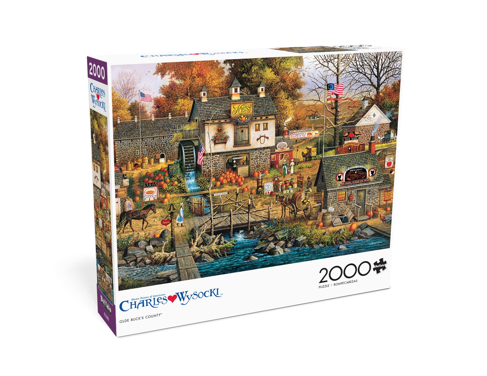 Buffalo Games 2000-Piece Olde Bucks County Jigsaw Puzzle - Walmart.com