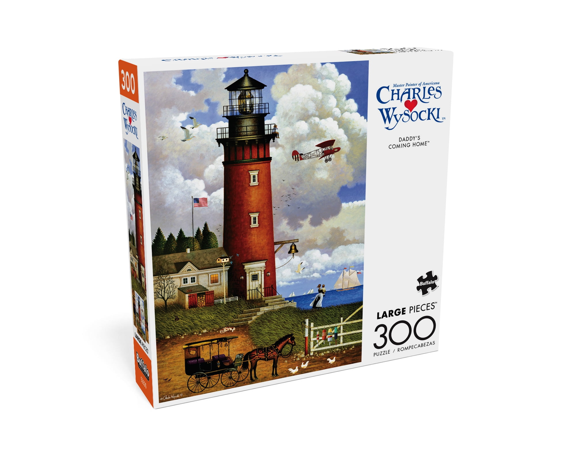 Buffalo Games 300-Piece Charles Wysocki Daddy's Coming Home Adult ...