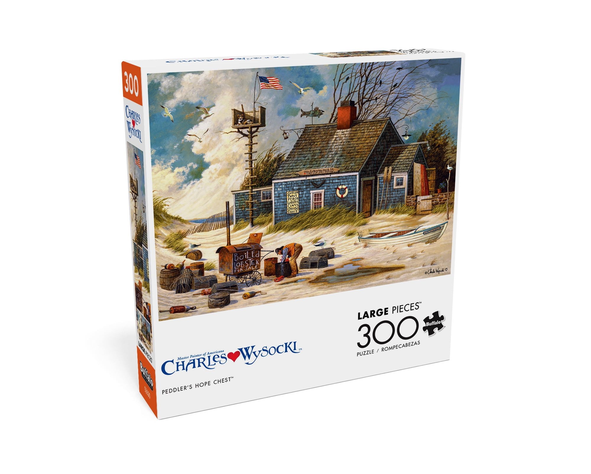 Buffalo Games 300-Piece Charles Wysocki Peddler's Hope Chest ...