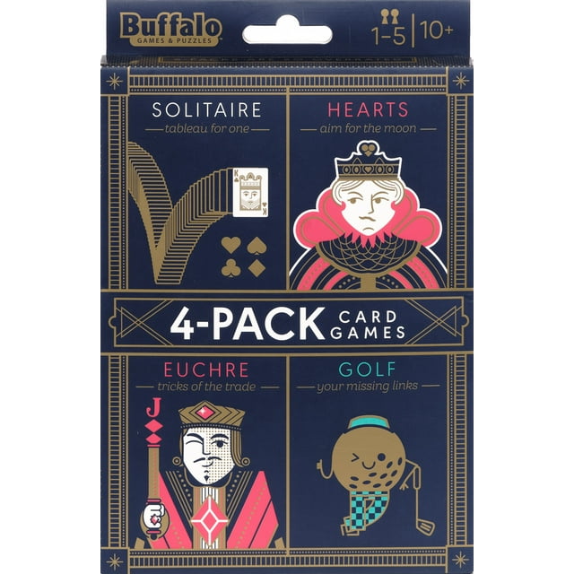 Buffalo Games - 4-Pack Card Games - Walmart.com