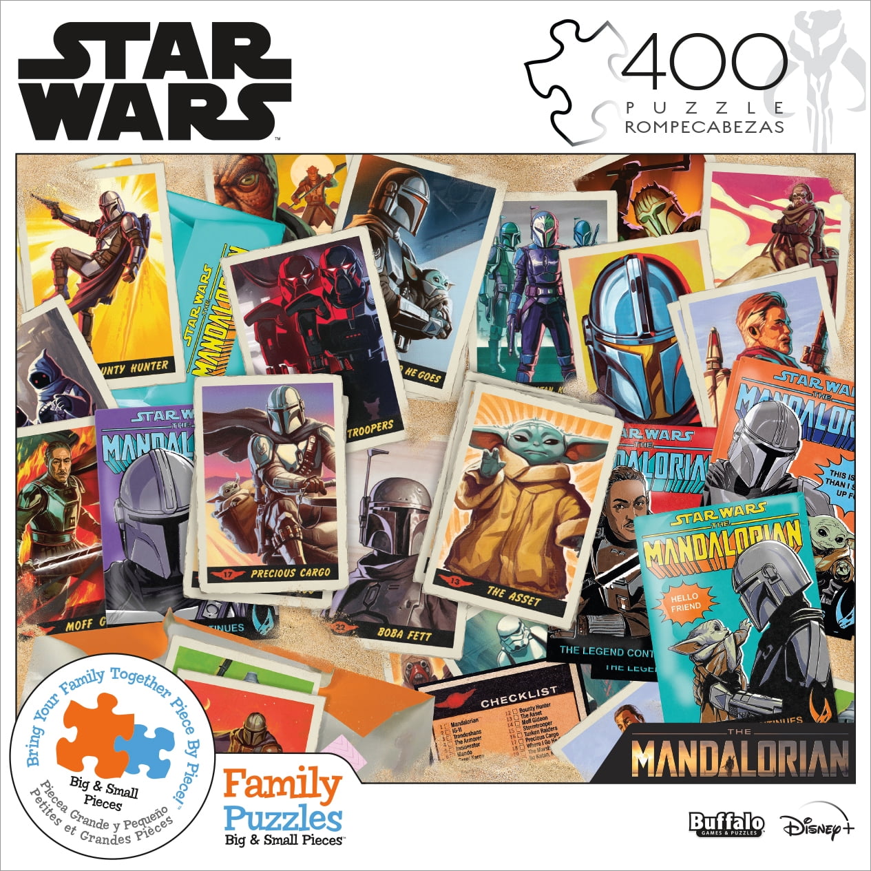 Buffalo Games 400-Piece Family Time Star Wars The Mandalorian Trading ...