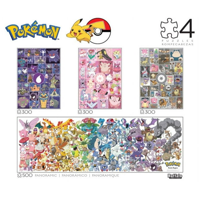 Buffalo Games 4x1 Pokemon 2 Multipack Jigsaw Puzzles - Walmart.com
