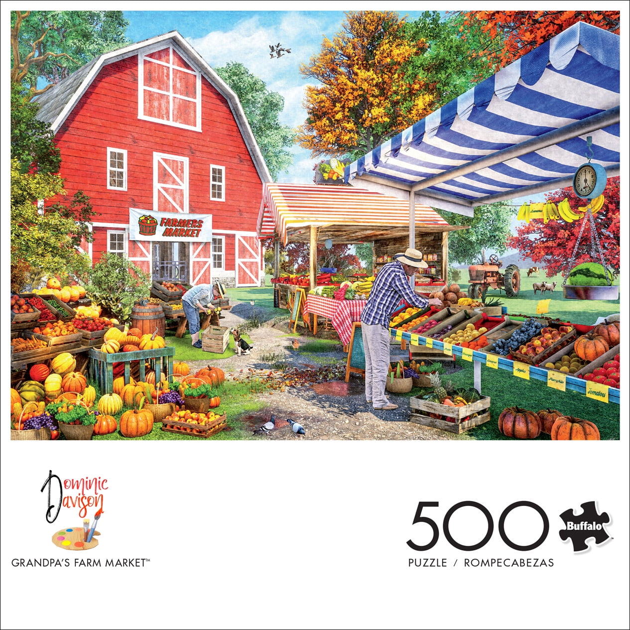 Buffalo Games 500-Piece Dominic Davison Grandpa's Farm Market Jigsaw ...