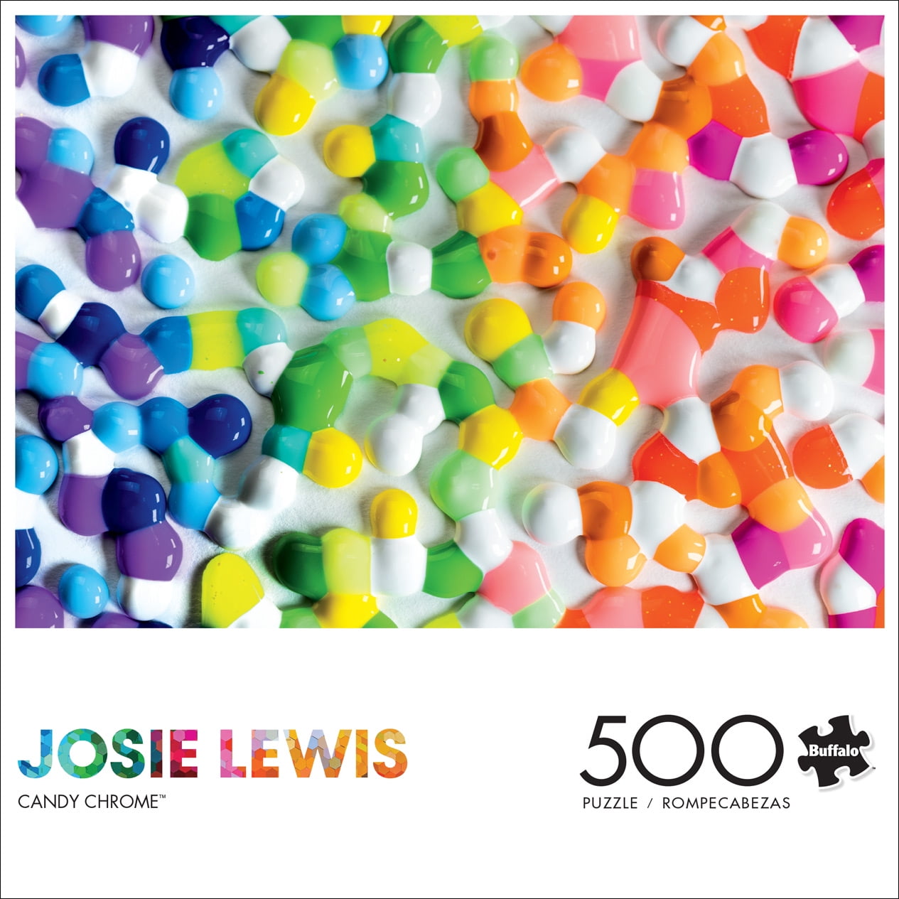 Buffalo Games 500-Piece Josie Lewis Candy Chrome Interlocking Jigsaw ...