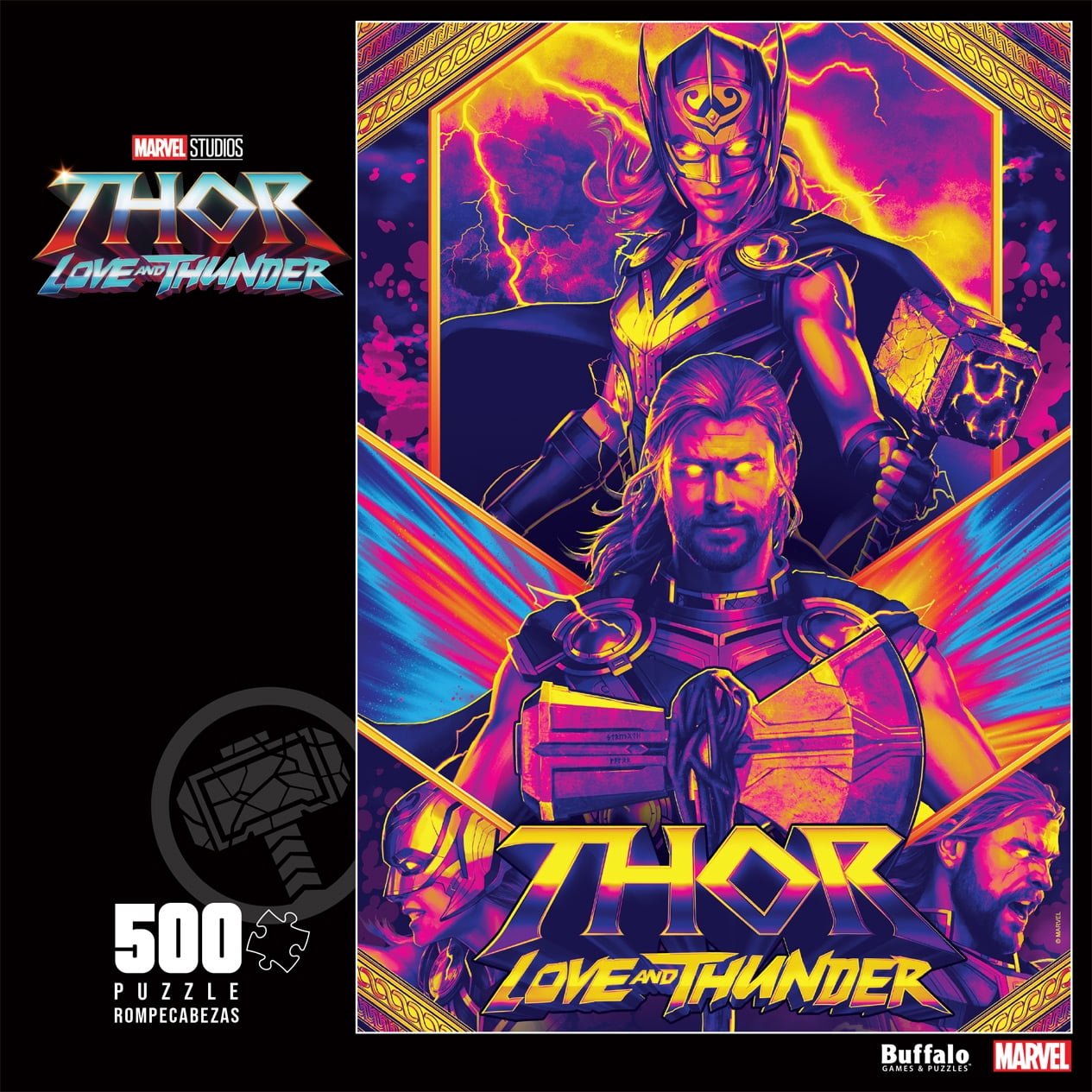 Buffalo Games 500-Piece Marvel Thor Love and Thunder Jigsaw Puzzle ...