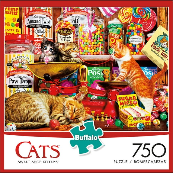 Buffalo Games 750-Piece Cats Collection Sweet Shop Kittens Jigsaw ...