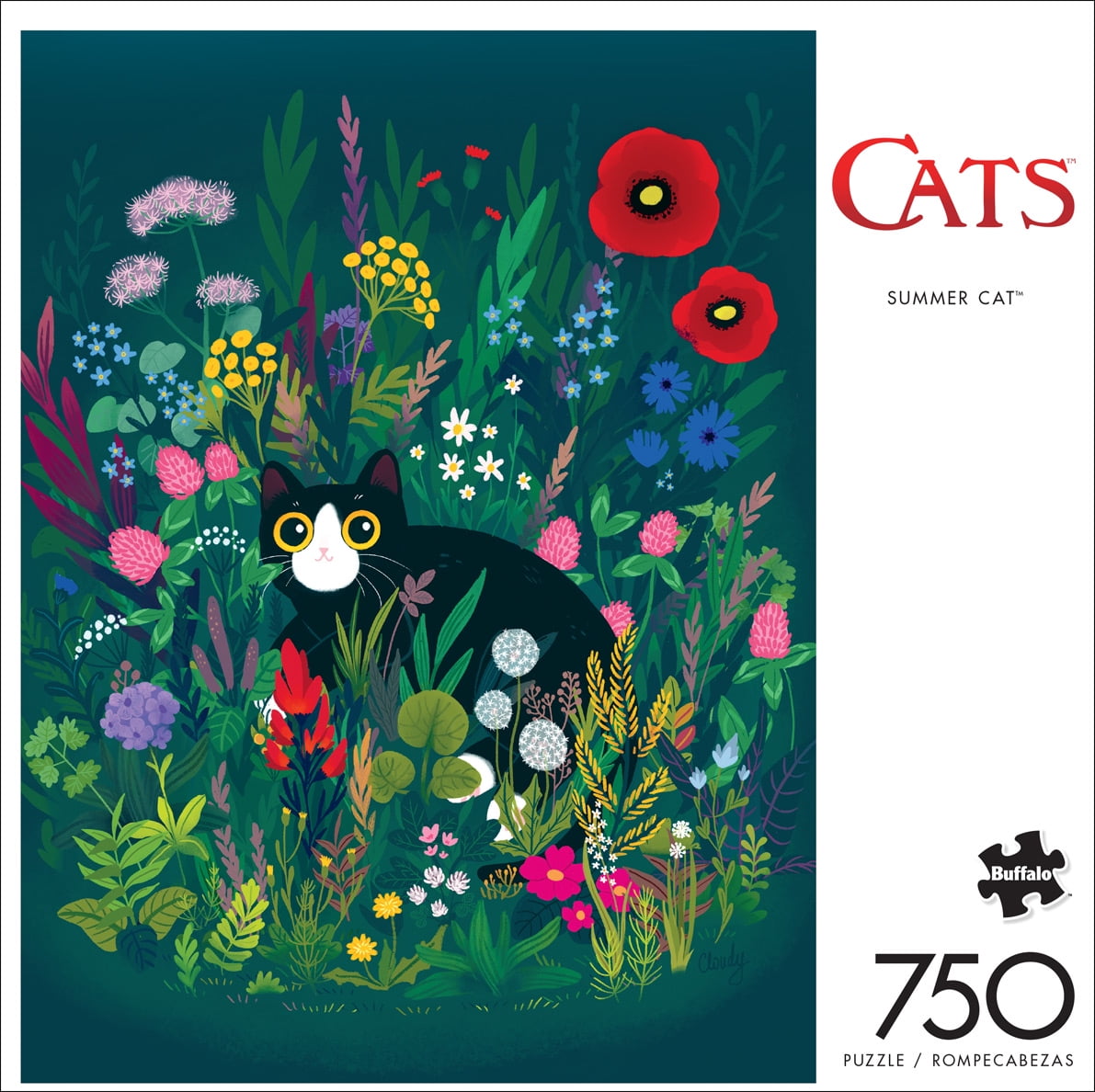 Buffalo Games - Summer Cat Nature Jigsaw Puzzle, 750-Piece, 18x24 ...