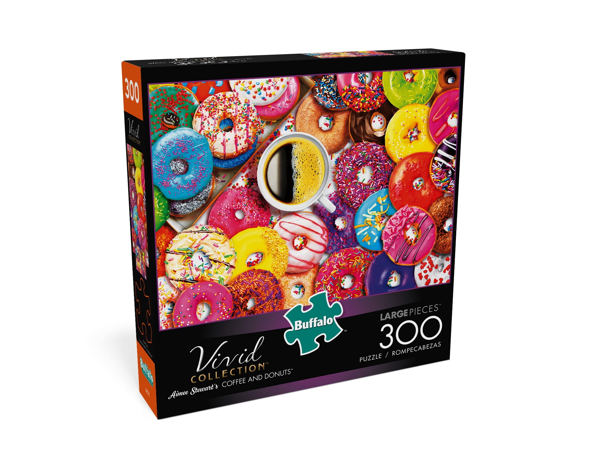 Buffalo Games Aimee Stewart Coffee and Donuts 300-Piece Interlocking ...