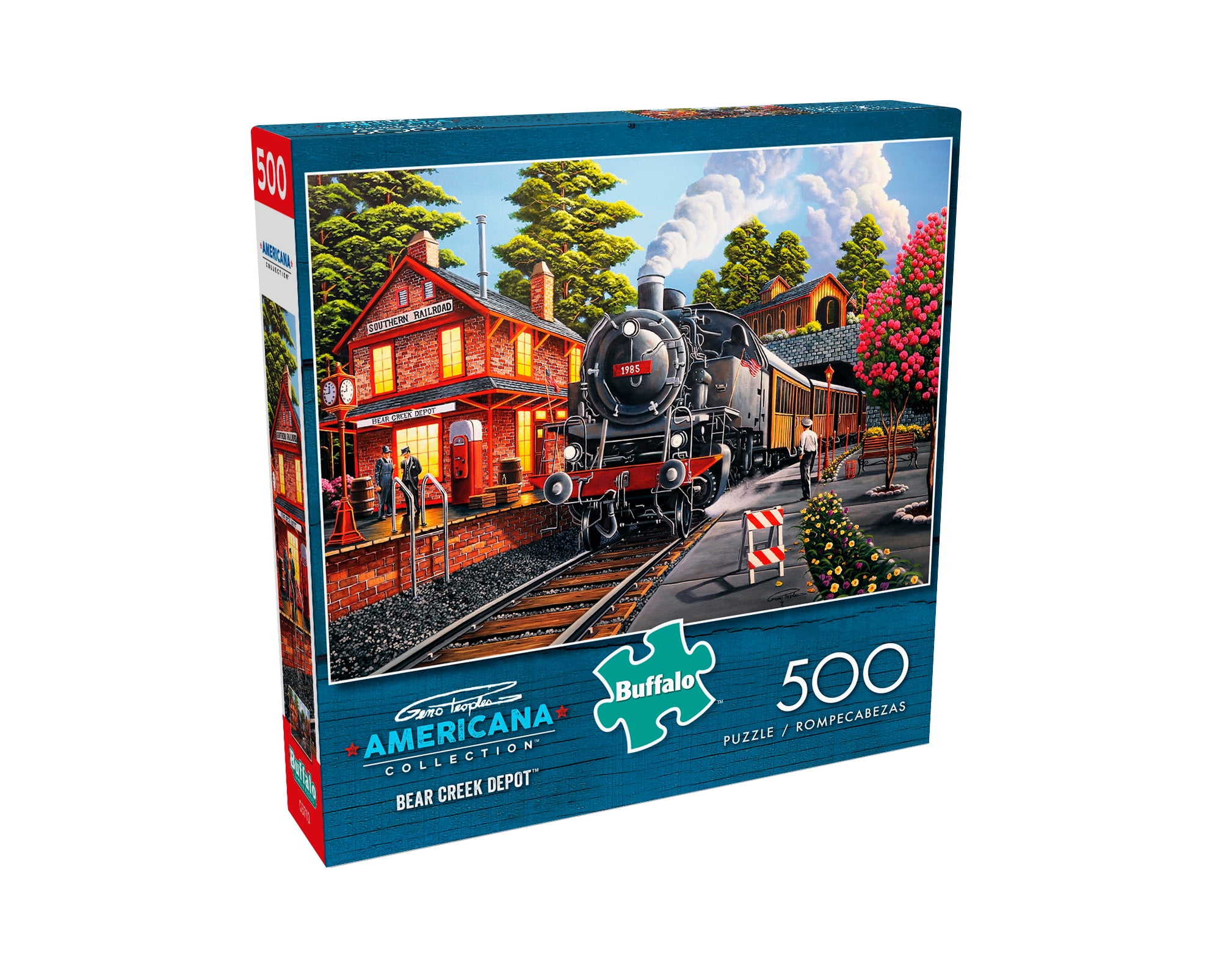 Buffalo Games Bear Creek Depot 500-Piece 21.25 x 15 Inch Interlocking ...